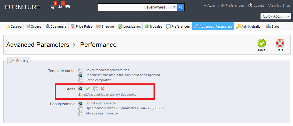 Prestashop 1 5 X How To Clear Smarty Cache Template Monster Help