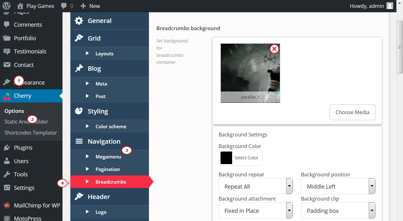 CherryFramework 4 How To Enable Disable And Manage Breadcrumbs