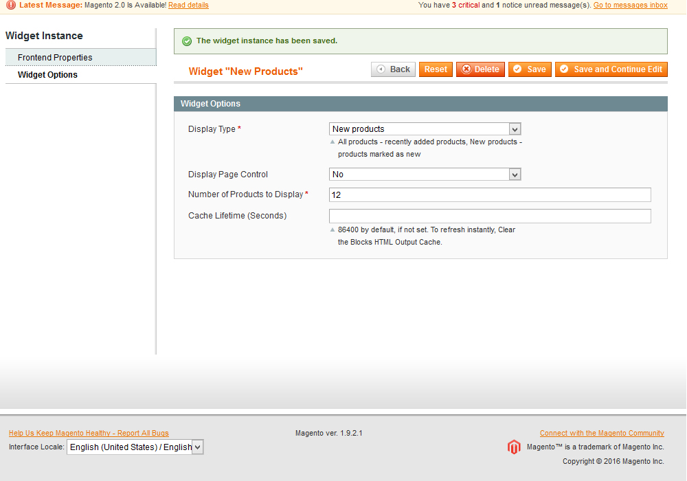 Magento Display New Products On The Home Page Widget Template Monster Help