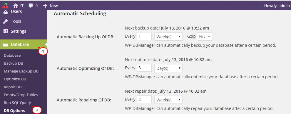 Is There Anyway To Setup Automated Wordpress Database Backups Template Monster Help