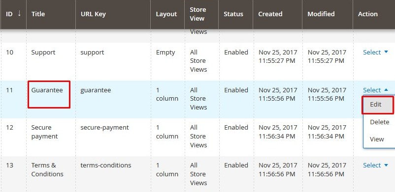 How To Add The Cms Page Link To Main Menu In Magento 2 Template Monster Help